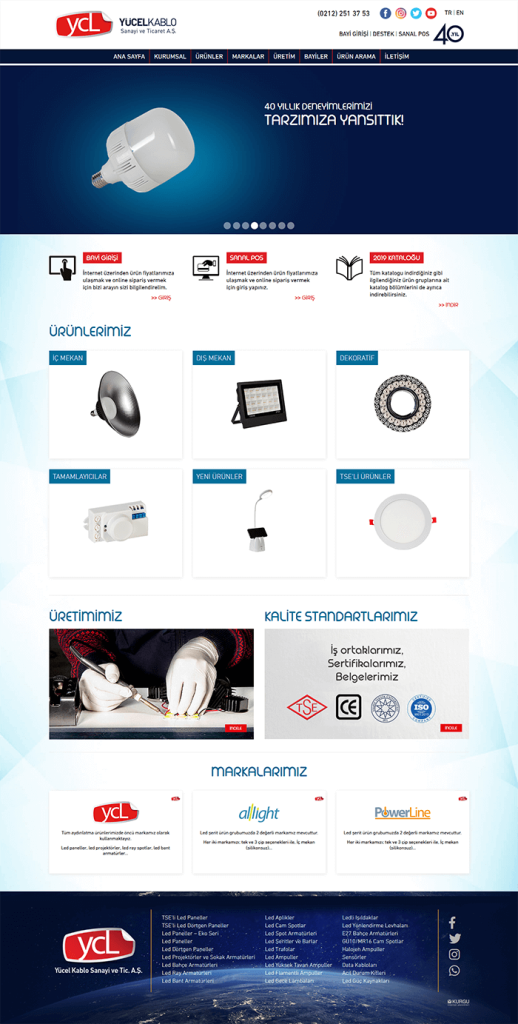 Yücel Kablo Yeni Web Sitesi Açıldı. - Kurgu Dijital Ajans